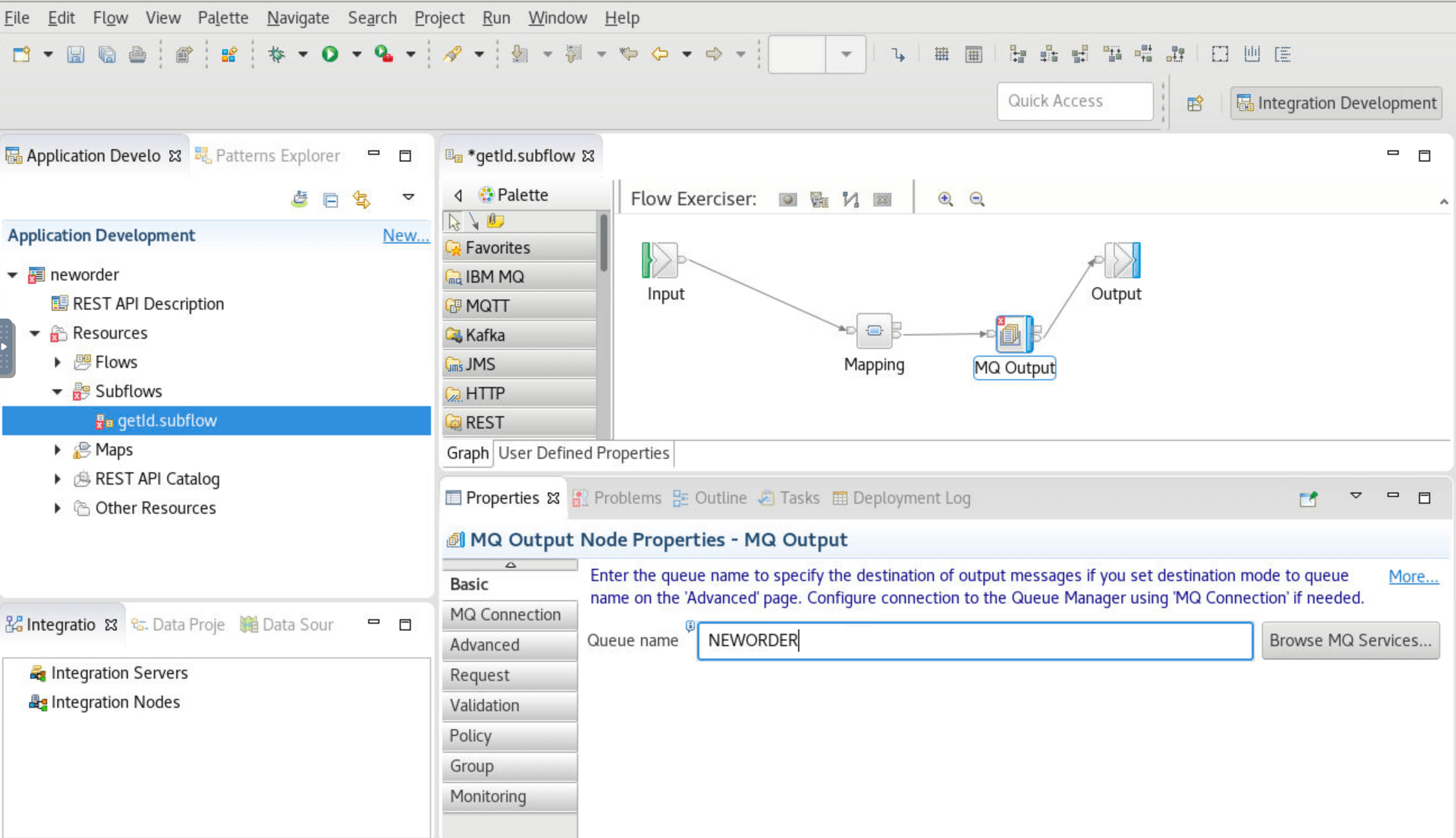 Access backend systems using APIs and Messaging