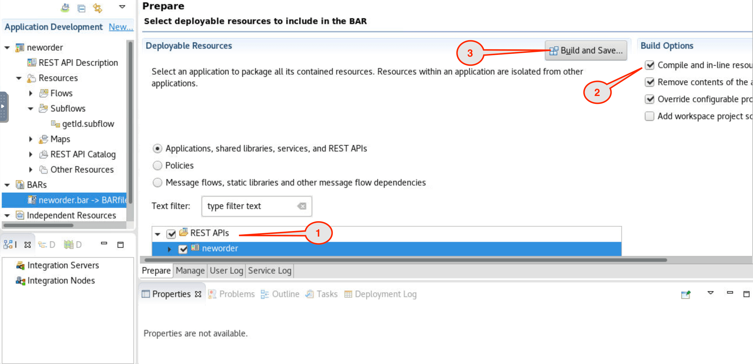 Access backend systems using APIs and Messaging