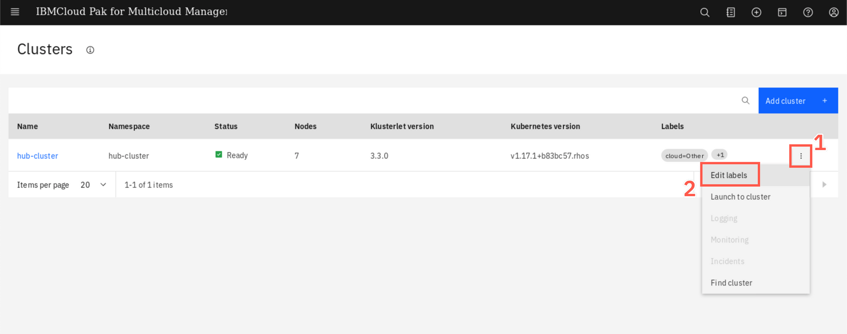 Lab 1 - Multicluster Management - Skytap